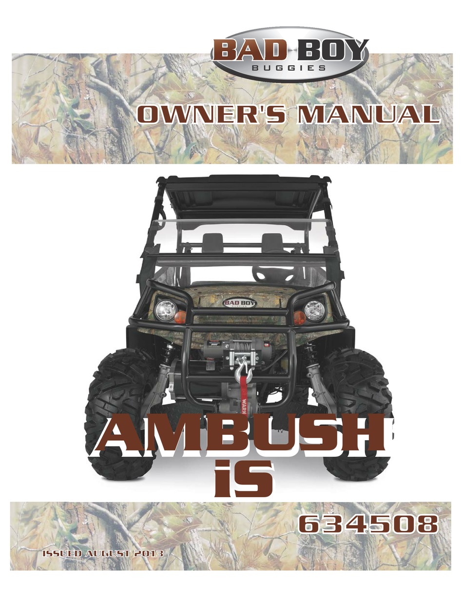 BAD BOY AMBUSH IS OWNER S MANUAL Pdf Download ManuaLib BAD BOY AMBUSH IS OWNER S MANUAL Pdf Download ManuaLib