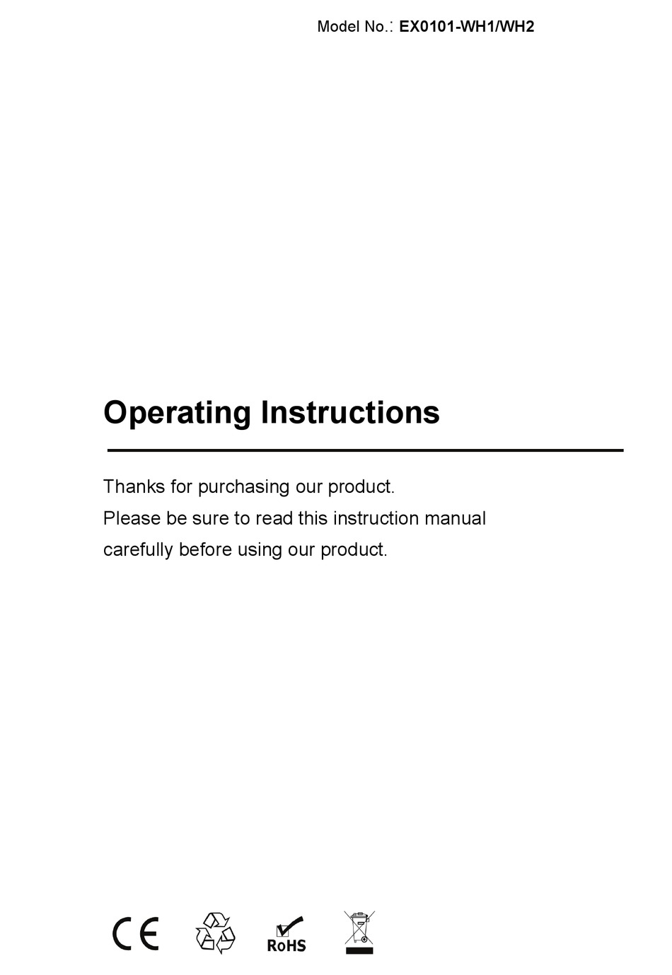 WYRESTORM EX0101-WH1 OPERATING INSTRUCTIONS MANUAL Pdf Download | ManualsLib
