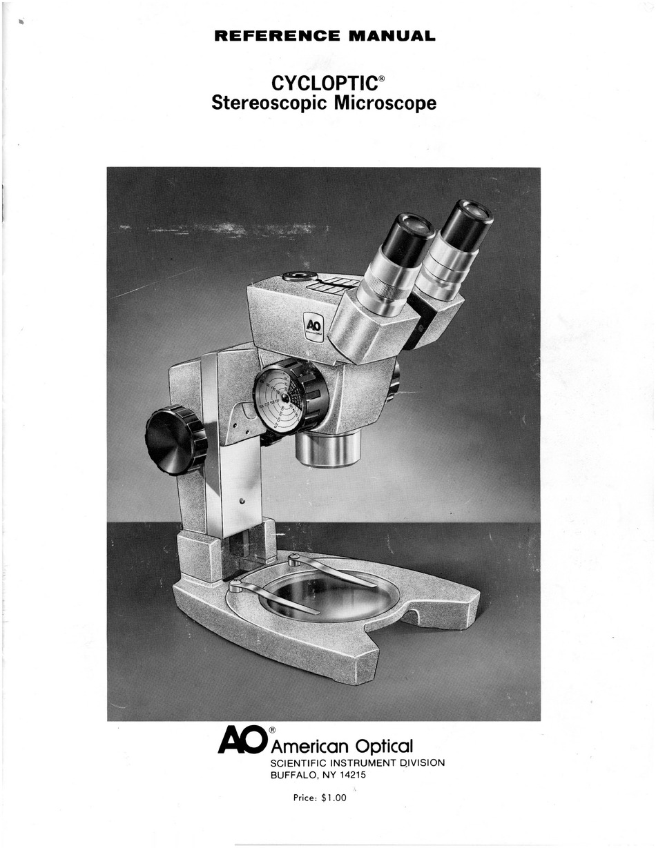 AO CYCLOPTIC REFERENCE MANUAL Pdf Download | ManualsLib