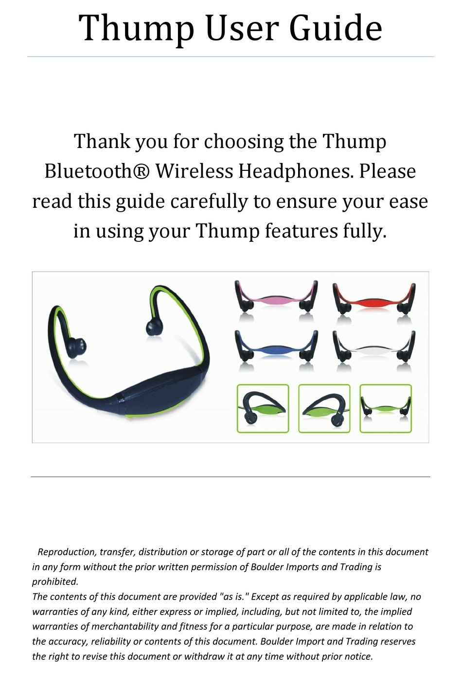 THUMP QAK- USER MANUAL Pdf Download | ManualsLib