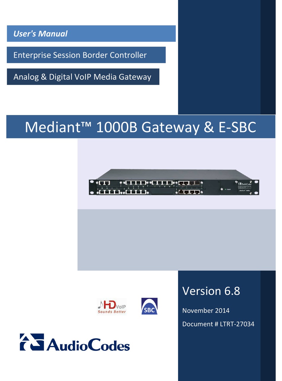 AUDIOCODES MEDIANT 1000B USER MANUAL Pdf Download ManualsLib AUDIOCODES MEDIANT 1000B USER MANUAL Pdf Download ManualsLib
