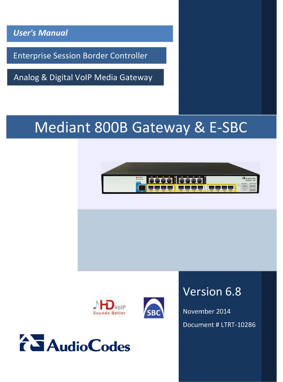 AUDIOCODES MEDIANT 800B USER MANUAL Pdf Download ManualsLib audiocodes-mediant-800b-user-manual-pdf-download-manualslib
