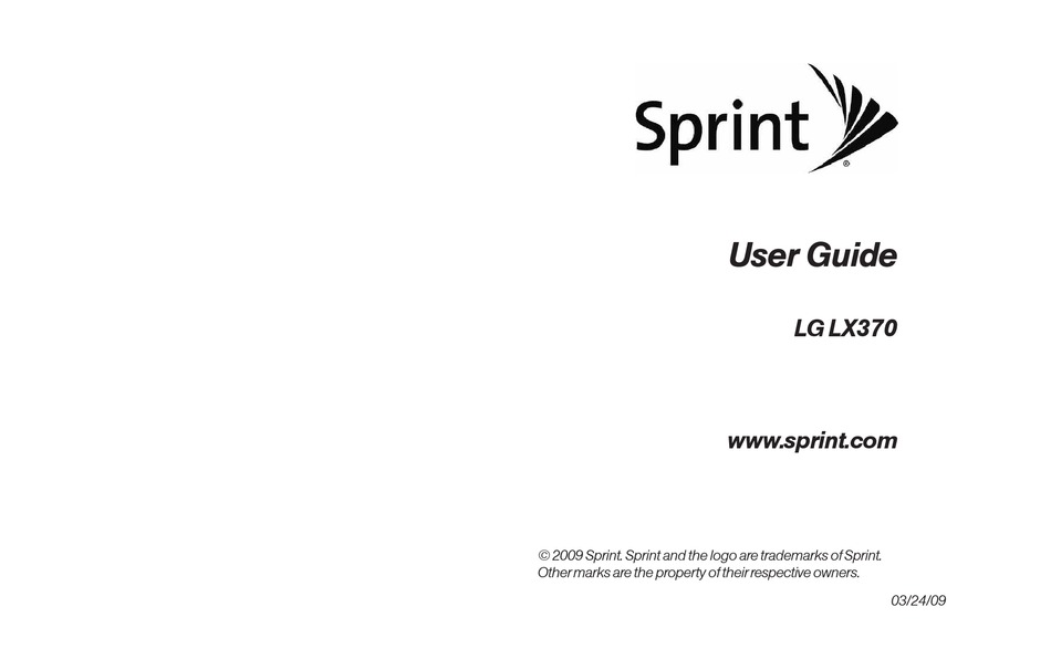 LG LX370 USER MANUAL Pdf Download | ManualsLib