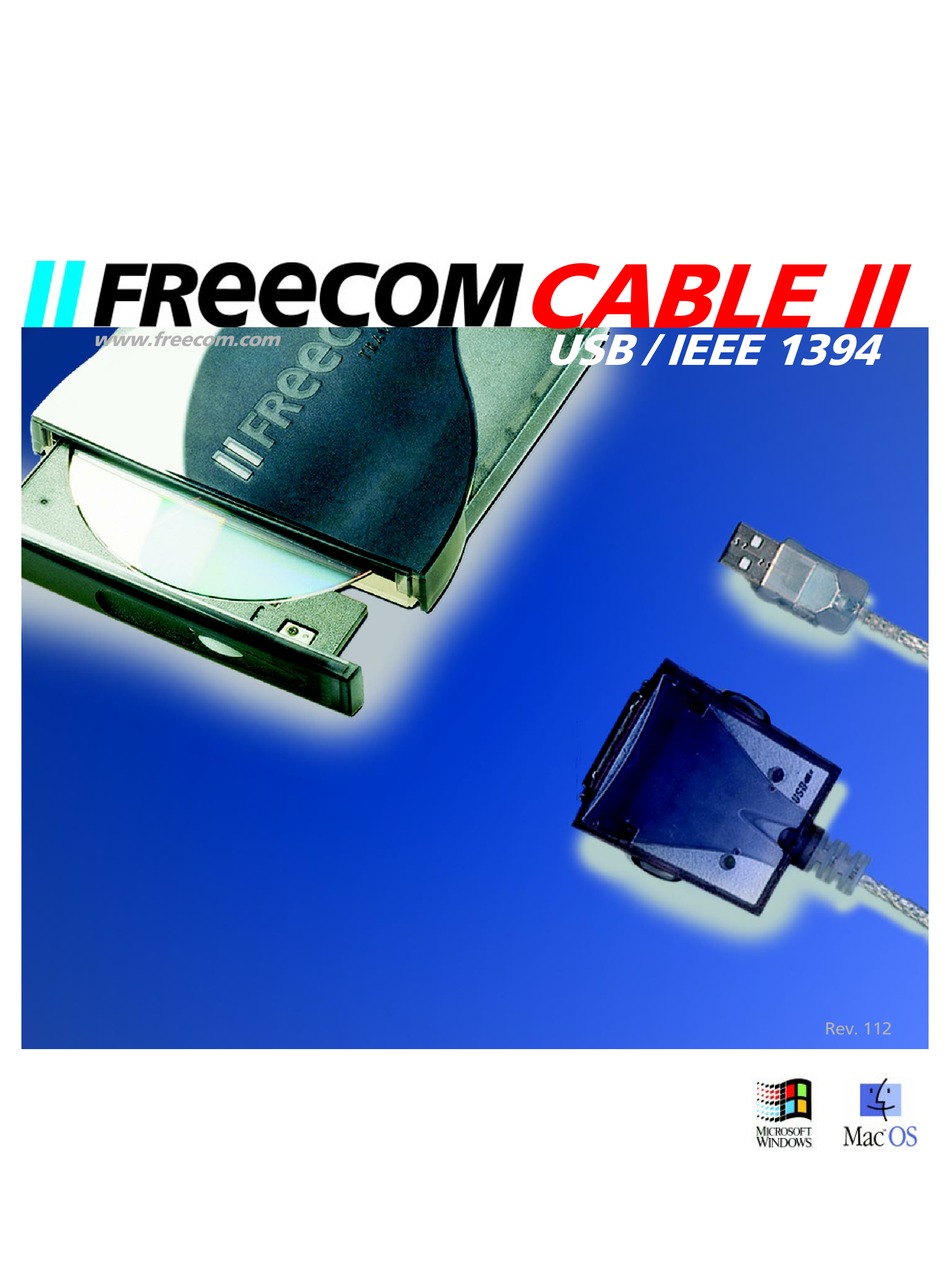 FREECOM CABLE II IEEE 1394 USER MANUAL Pdf Download | ManualsLib