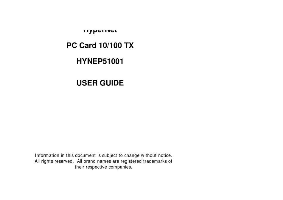 HYPERTEC PC CARD 10 100 TX USER MANUAL Pdf Download ManualsLib hypertec-pc-card-10-100-tx-user-manual-pdf-download-manualslib