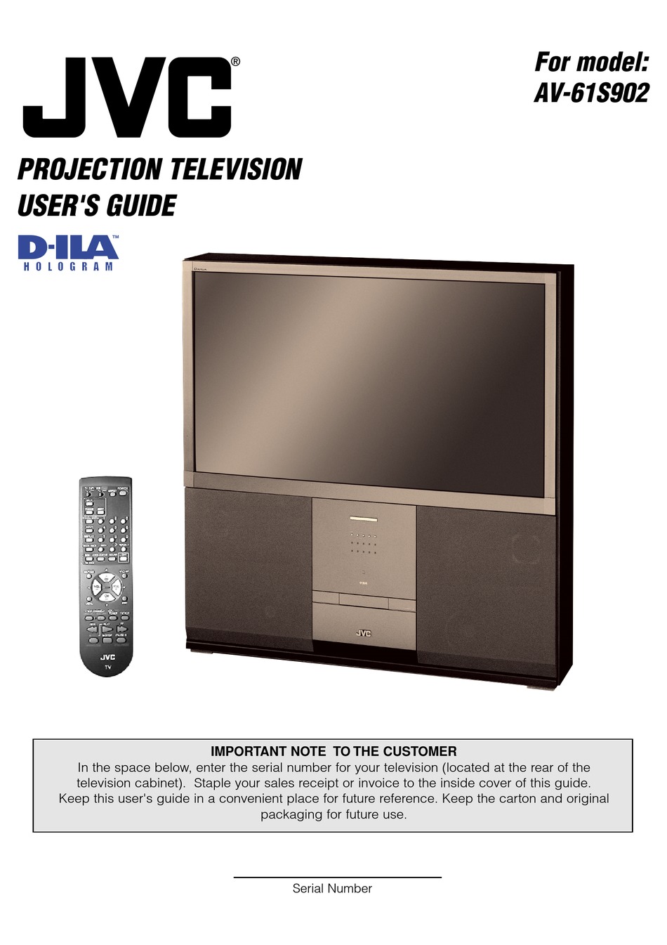 JVC AV 61S902 USER MANUAL Pdf Download | ManualsLib