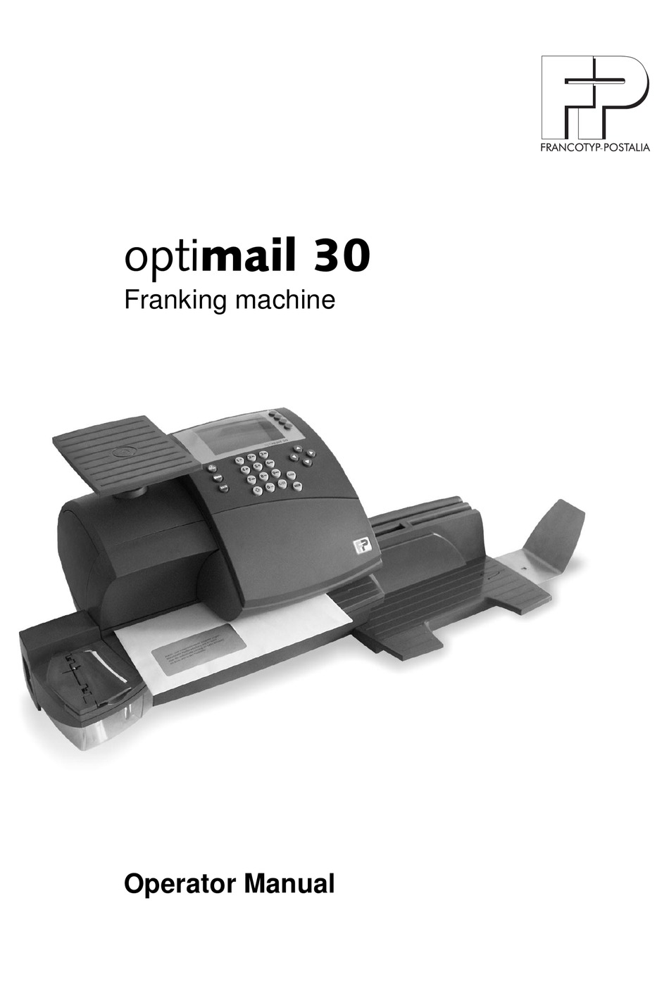 FP OPTIMAIL 30 OPERATOR'S MANUAL Pdf Download | ManualsLib