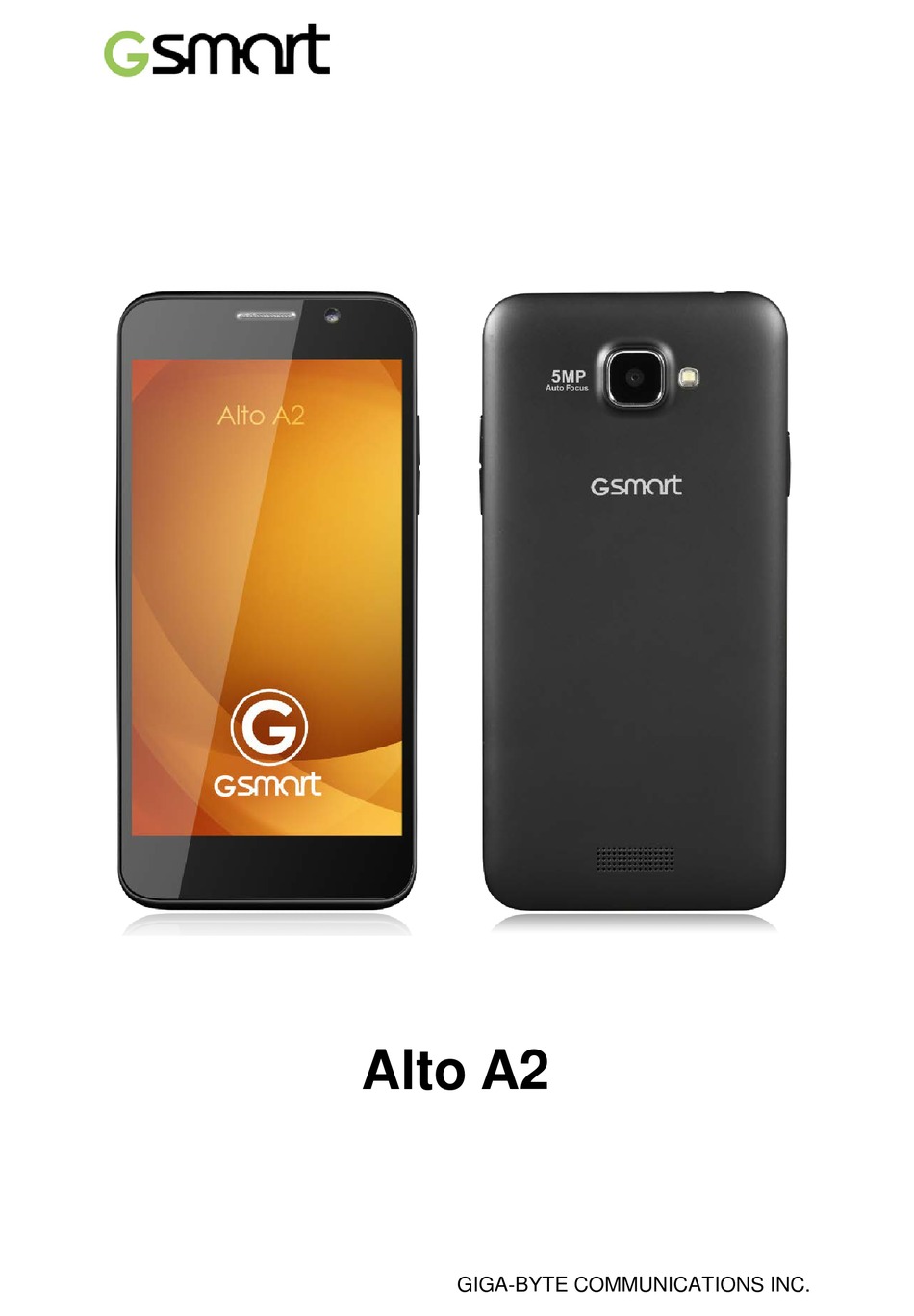 GIGA-BYTE COMMUNICATIONS GSMART ALTO A2 USER MANUAL Pdf Download | ManualsLib