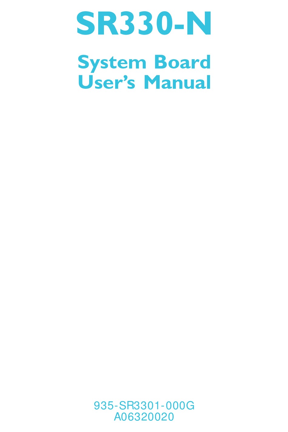 DFI SR330-N USER MANUAL Pdf Download | ManualsLib