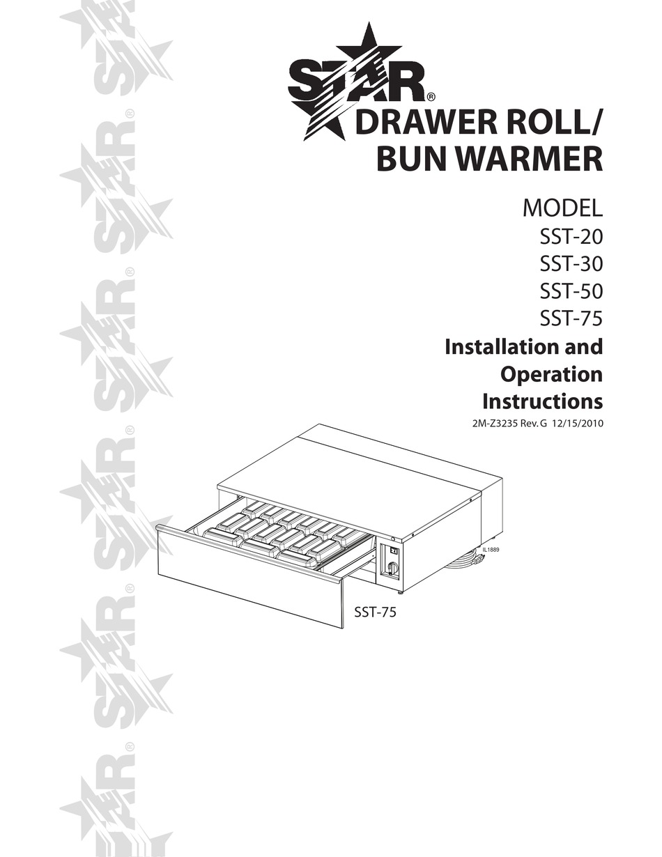 STAR SST-20 INSTALLATION AND OPERATION INSTRUCTIONS MANUAL Pdf Download ...