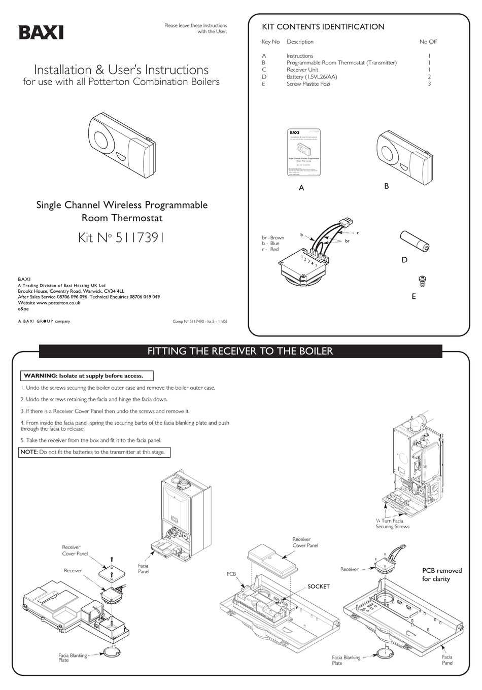 BAXI 5117391 INSTALLATION USER S INSTRUCTIONS Pdf Download ManualsLib BAXI 5117391 INSTALLATION USER S INSTRUCTIONS Pdf Download ManualsLib