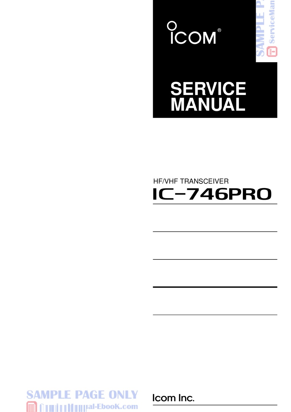 ICOM IC 746PRO SERVICE MANUAL Pdf Download ManualsLib