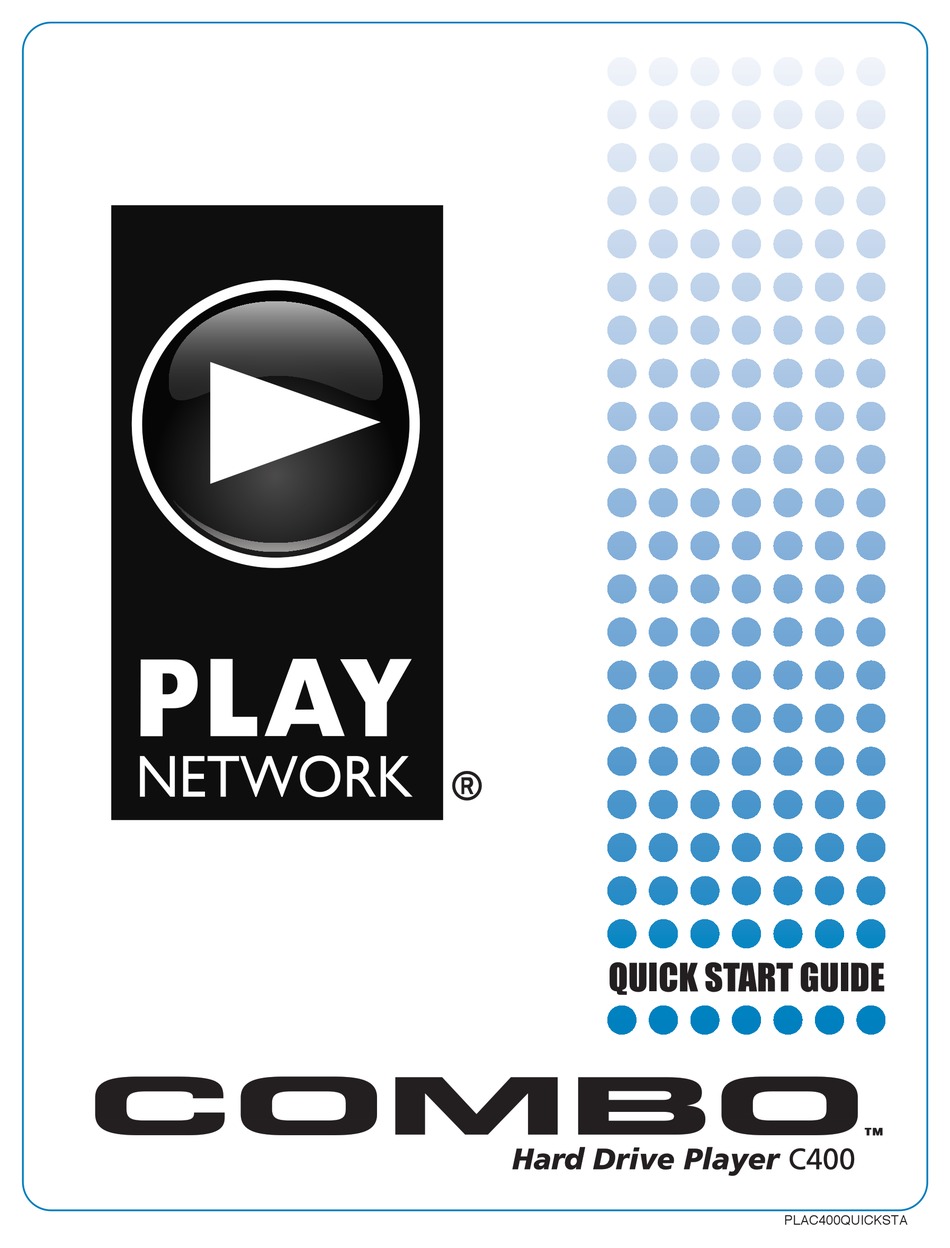 PLAYNETWORK C400 QUICK START MANUAL Pdf Download | ManualsLib