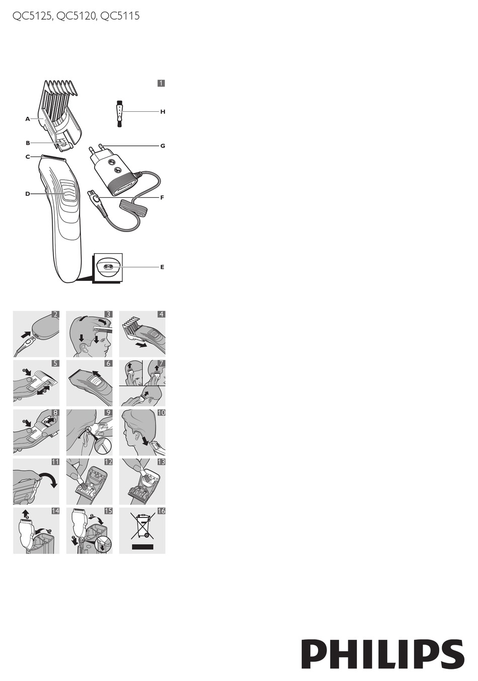 PHILIPS QC5125 USER MANUAL Pdf Download | ManualsLib