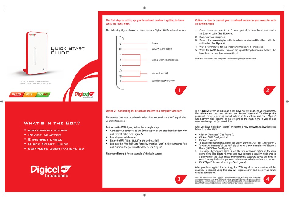 DIGICEL WIMAX USER MANUAL Pdf Download ManualsLib