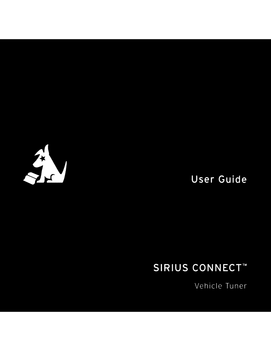 SIRIUS SATELLITE RADIO SCC1 SIRIUSCONNECT USER MANUAL Pdf Download ...