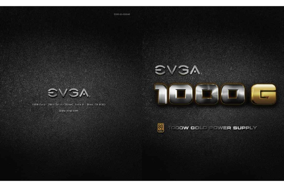 EVGA 1000G USER MANUAL Pdf Download | ManualsLib
