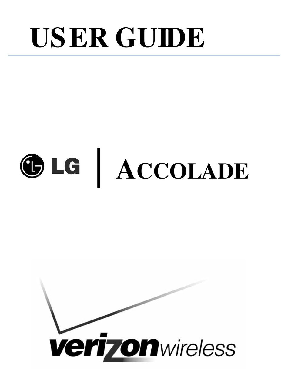 LG ACCOLADE USER MANUAL Pdf Download | ManualsLib