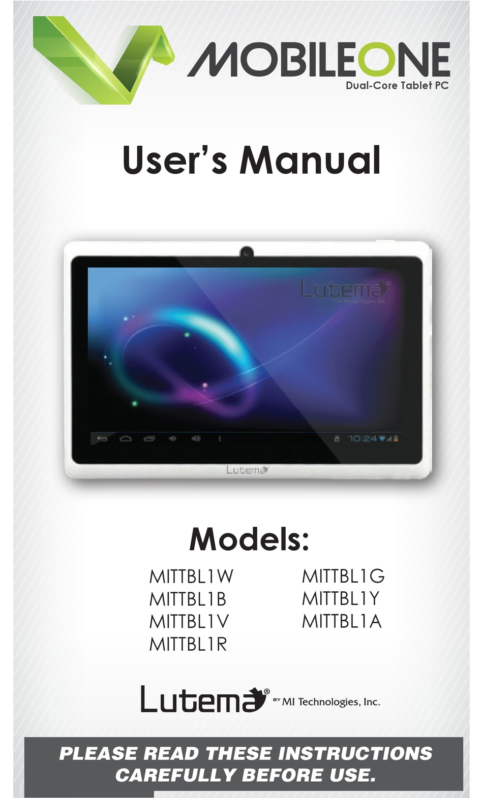 MOBILE ONE MITTBL1B USER MANUAL Pdf Download | ManualsLib