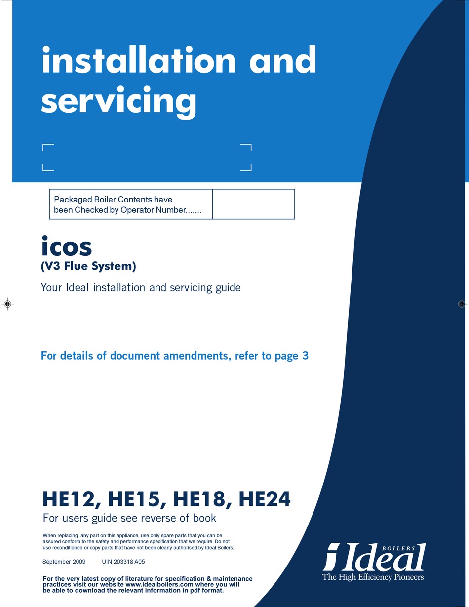 IDEAL ICOS HE12 INSTALLATION AND SERVICING Pdf Download ManualsLib IDEAL ICOS HE12 INSTALLATION AND SERVICING Pdf Download ManualsLib