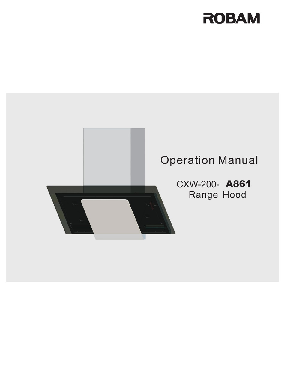 ROBAM CXW-200-A861 OPERATION MANUAL Pdf Download | ManualsLib