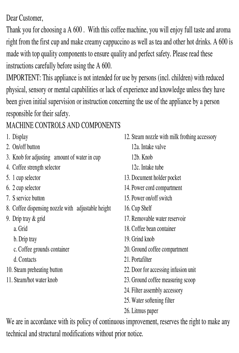 ASUKA A 600 USER MANUAL Pdf Download | ManualsLib