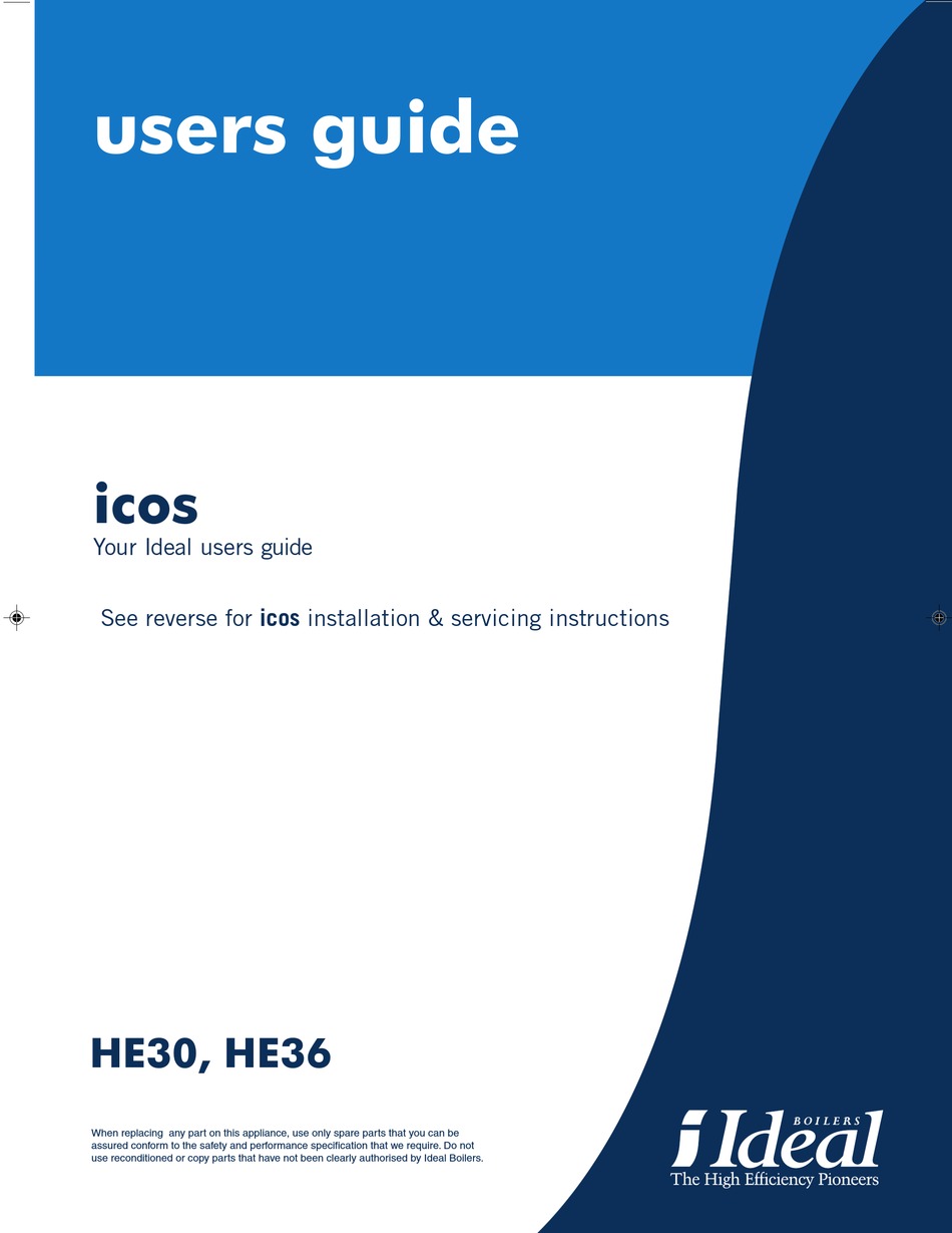 IDEAL ICOS HE30 USER MANUAL Pdf Download ManualsLib