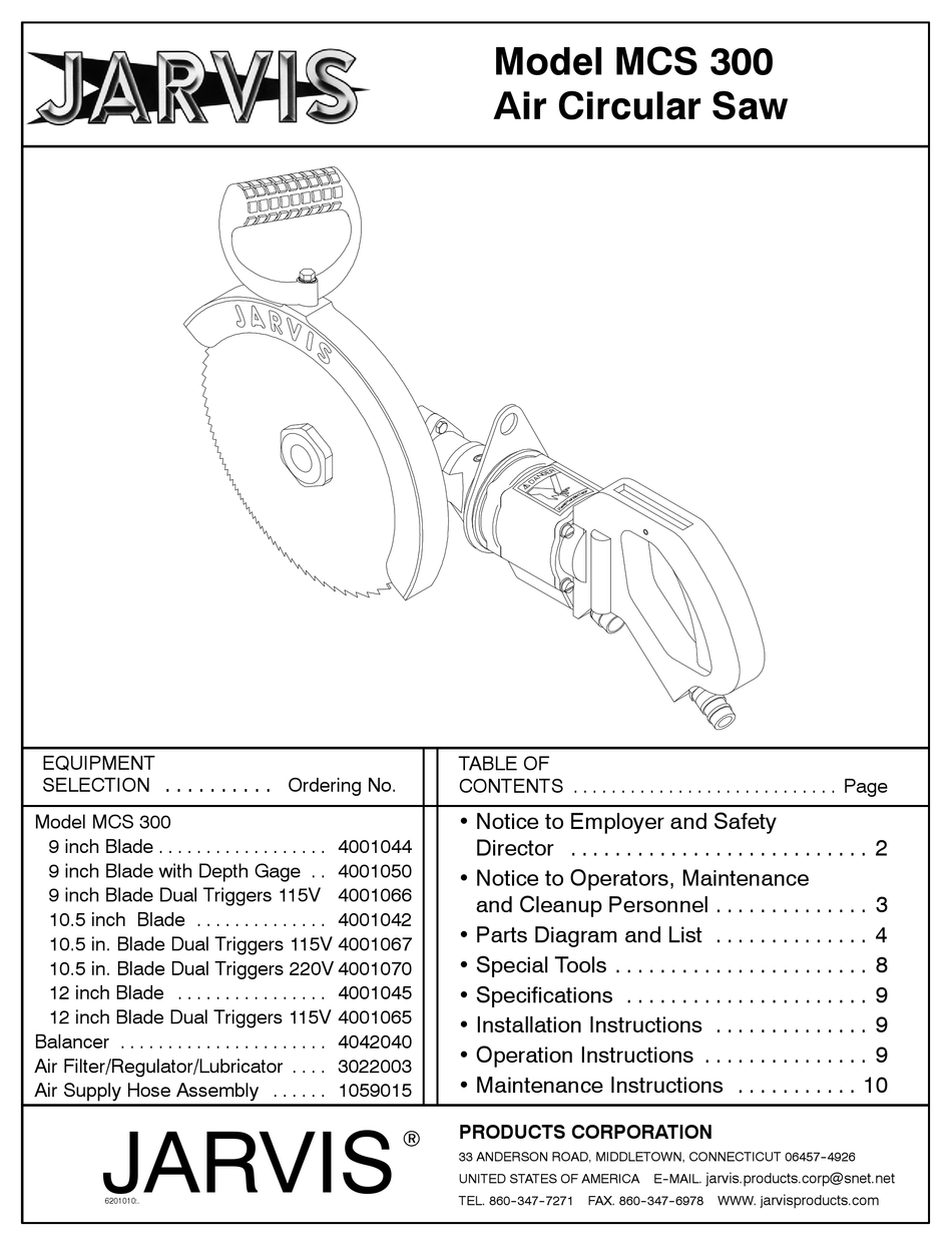 Jarvis Mcs 300 Manual Pdf Download Manualslib 