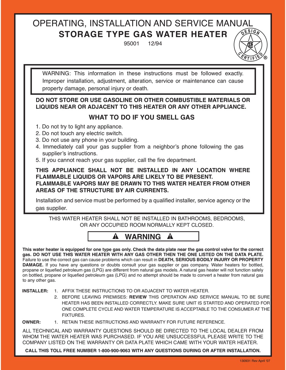 AMERICAN STANDARD 75 76 AS OPERATING INSTALLATION AND SERVICE MANUAL