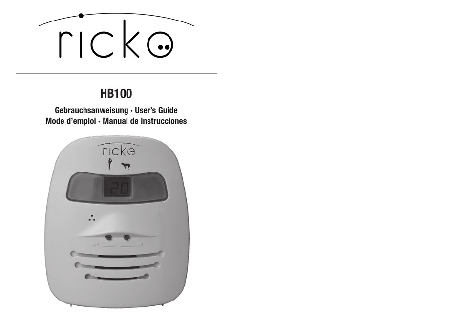 RICKO HB100 USER MANUAL Pdf Download | ManualsLib