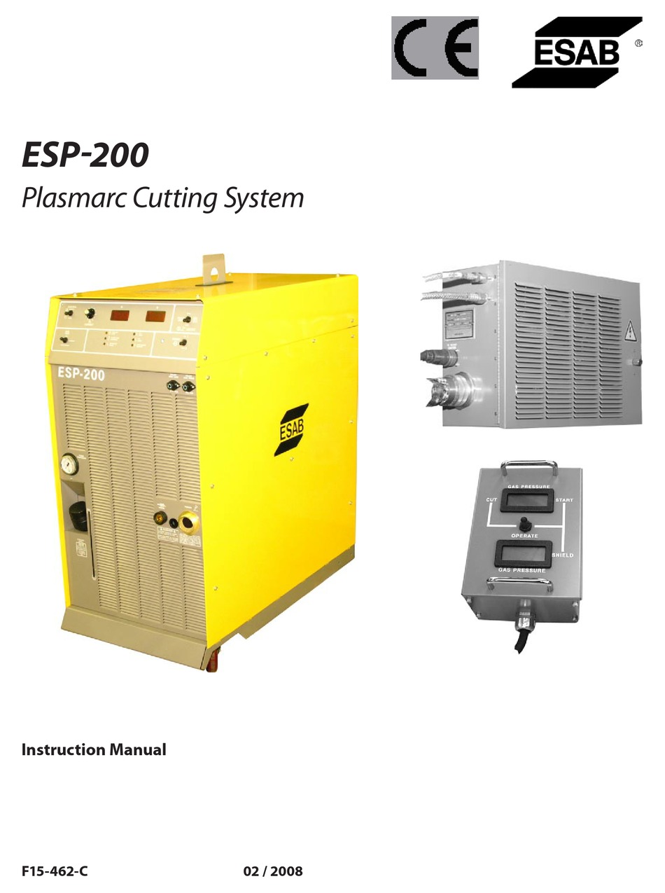 ESAB ESP-200 INSTRUCTION MANUAL Pdf Download | ManualsLib ESAB ESP-200 INSTRUCTION MANUAL Pdf Download | ManualsLib