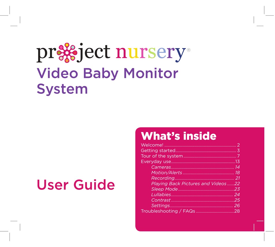 PROJECT NURSERY PNM402 USER MANUAL Pdf Download | ManualsLib