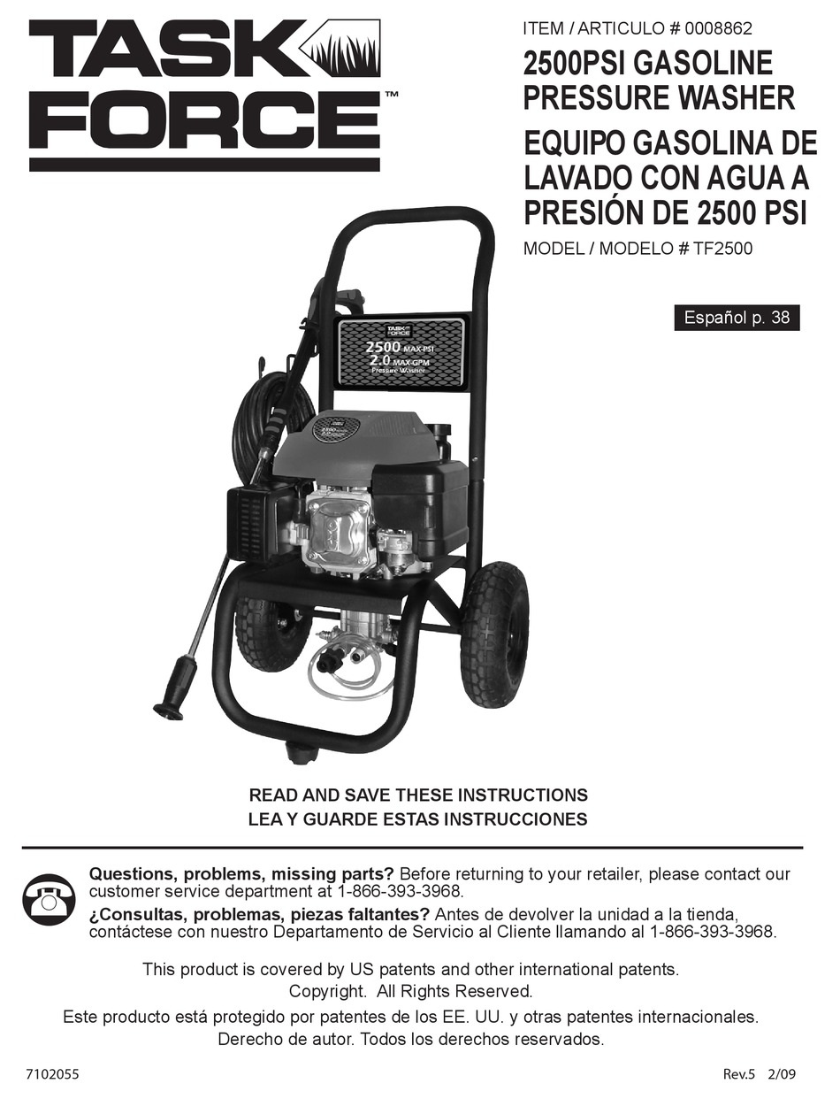 TASK FORCE TF2500 USER MANUAL Pdf Download | ManualsLib