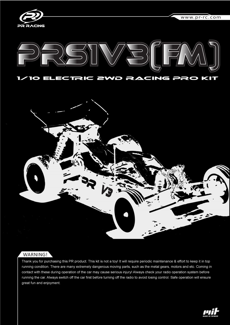 PR RACING PRS1V3[FM] INSTRUCTION MANUAL Pdf Download | ManualsLib