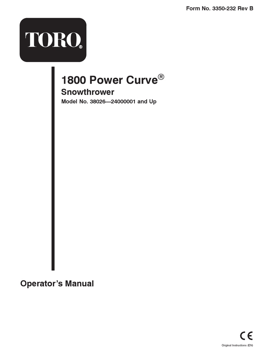 TORO 38026 OPERATOR'S MANUAL Pdf Download | ManualsLib