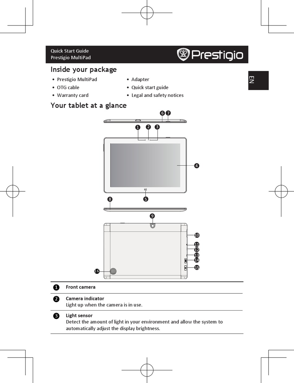 PRESTIGIO PMP812 QUICK START MANUAL Pdf Download | ManualsLib