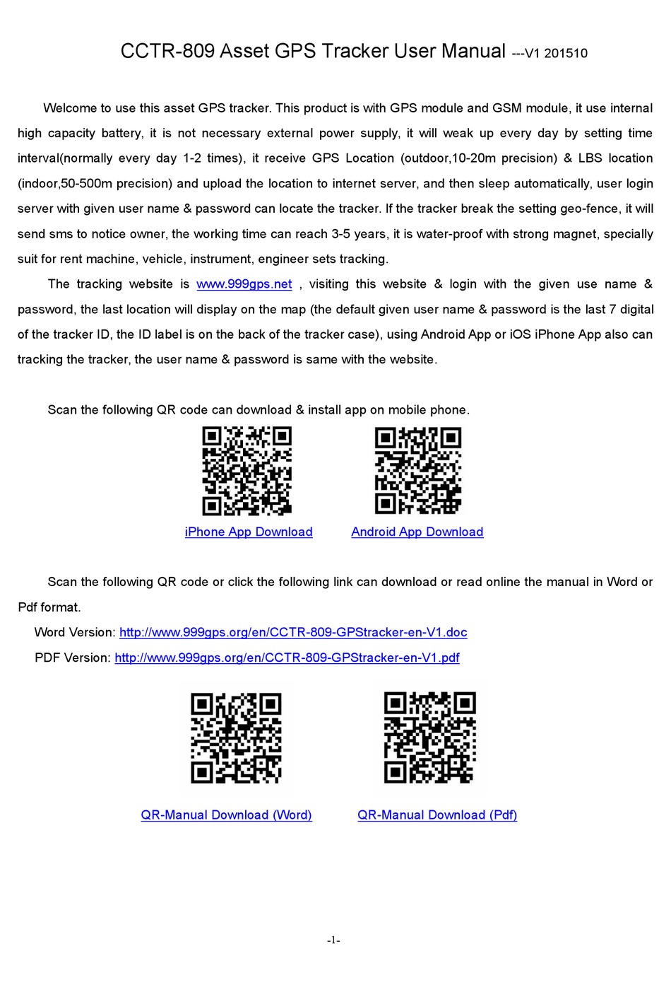 CARSCOP CCTR-809 USER MANUAL Pdf Download | ManualsLib