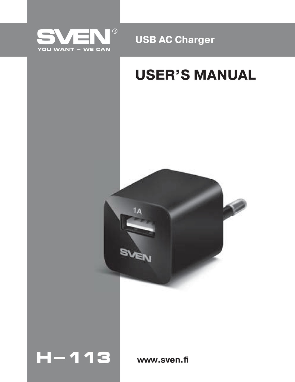 SVEN H-113 USER MANUAL Pdf Download | ManualsLib