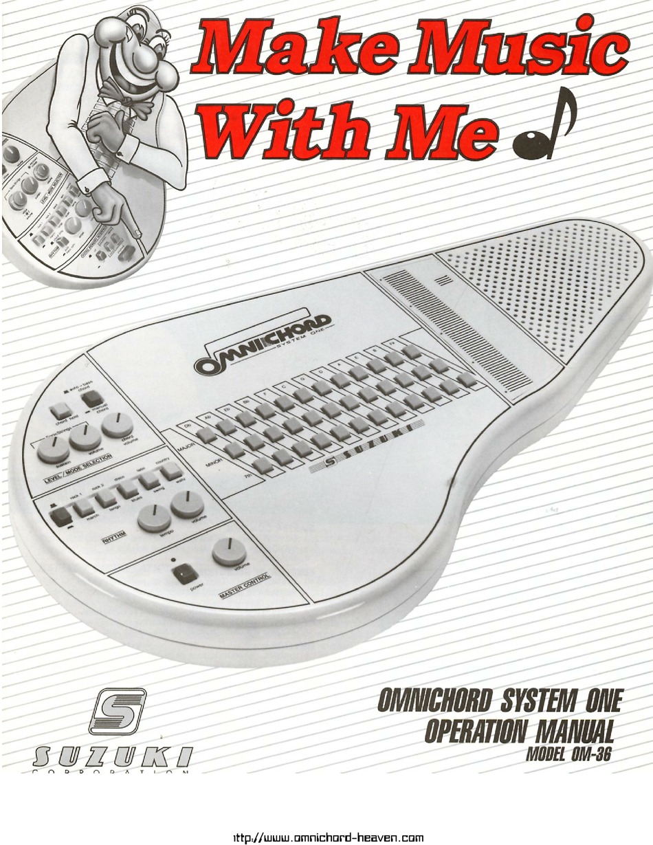 SUZUKI MUSICAL INSTRUMENT CORP. OM-36 OPERATION MANUAL Pdf Download ...