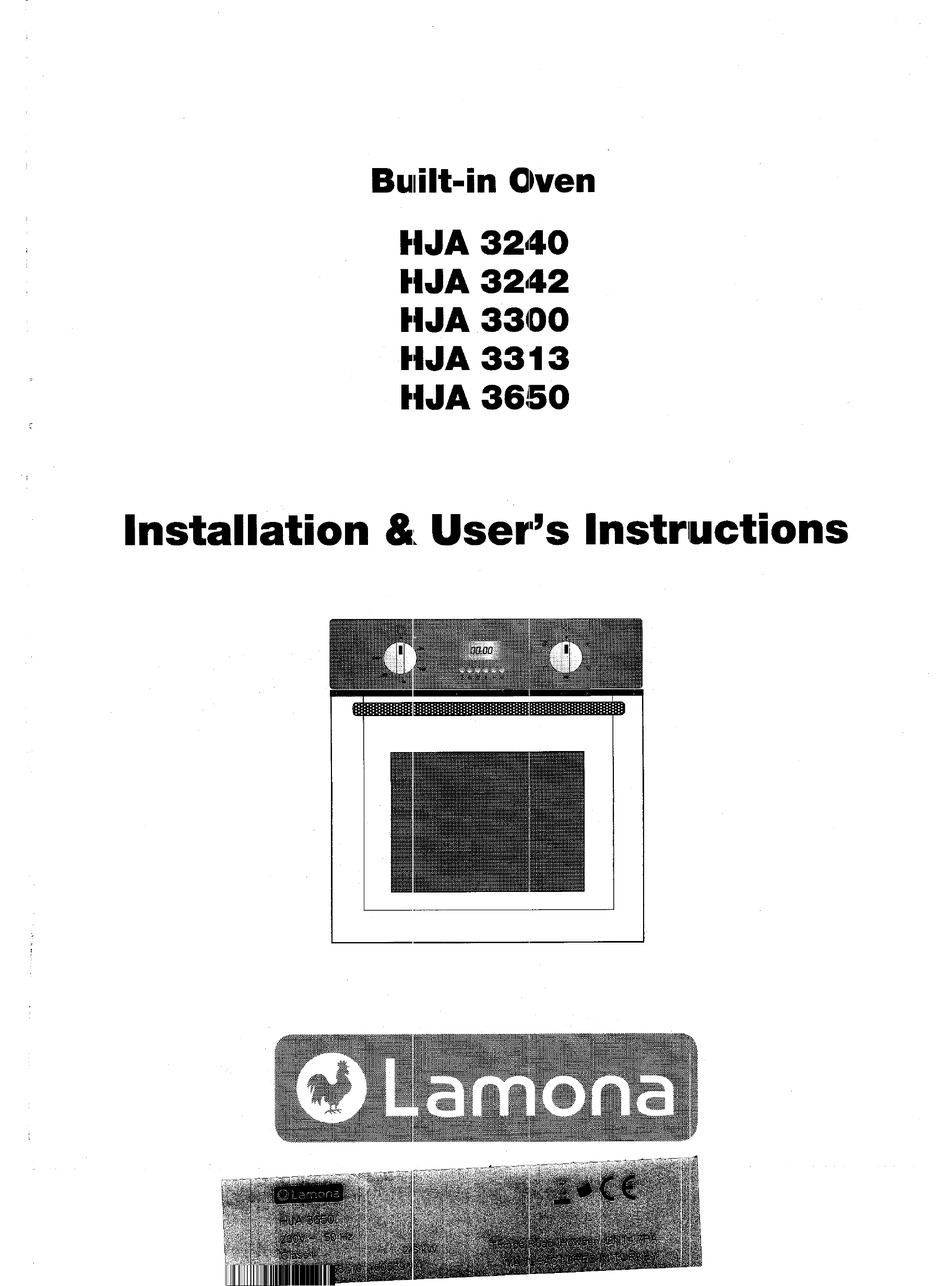 LAMONA HJA 3240 INSTALLATION USER S INSTRUCTIONS Pdf Download lamona-hja-3240-installation-user-s-instructions-pdf-download