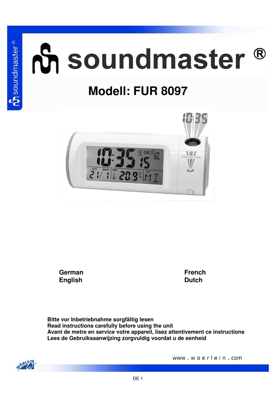 SOUNDMASTER FUR 8097 USER MANUAL Pdf Download | ManualsLib