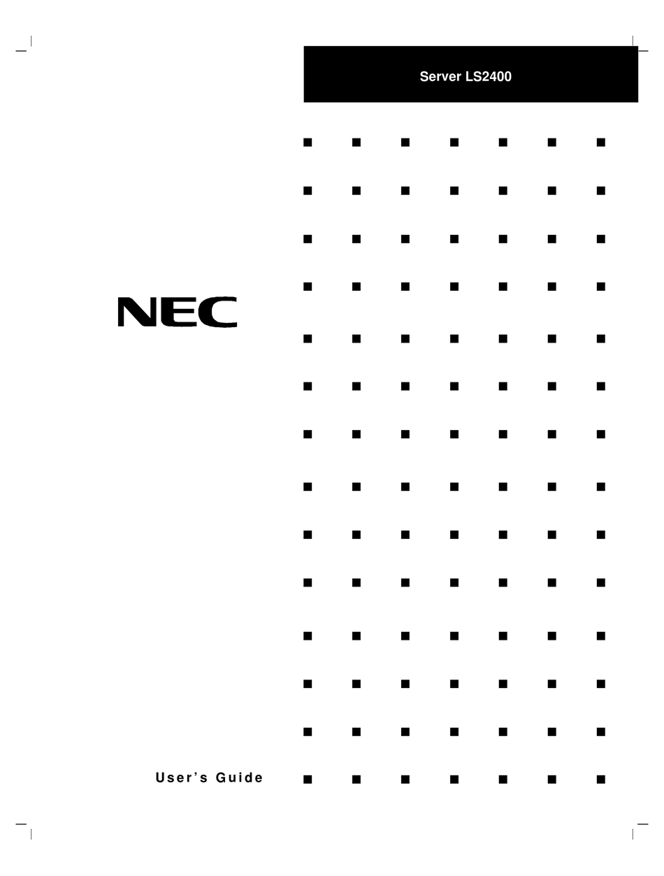 NEC LS2400 USER MANUAL Pdf Download ManualsLib NEC LS2400 USER MANUAL Pdf Download ManualsLib