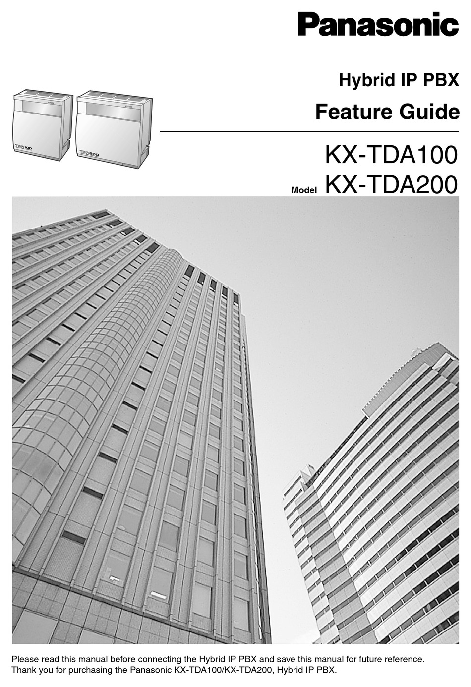 PANASONIC KX-TDA100 FEATURES MANUAL Pdf Download | ManualsLib