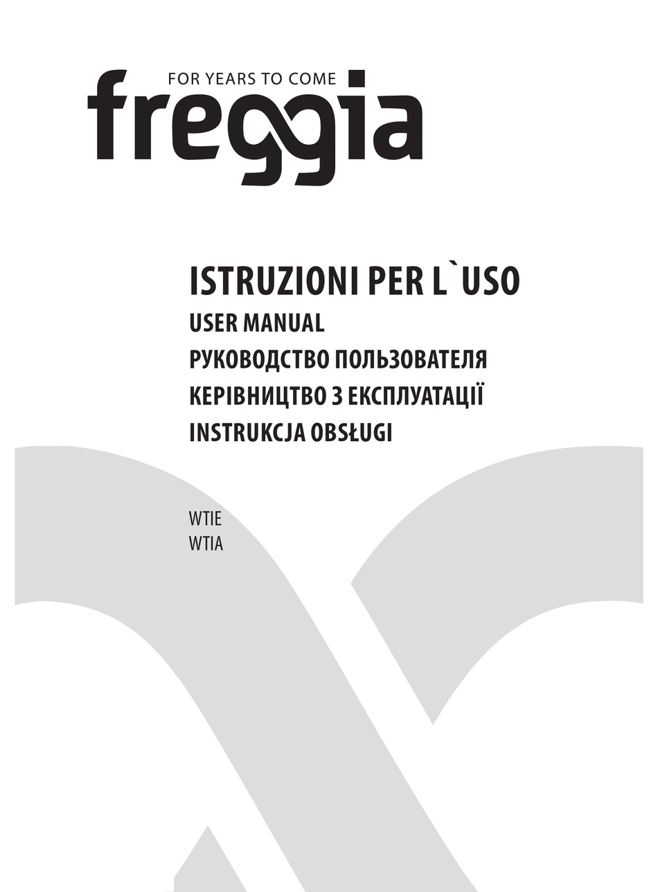 FREGGIA WTIE USER MANUAL Pdf Download | ManualsLib