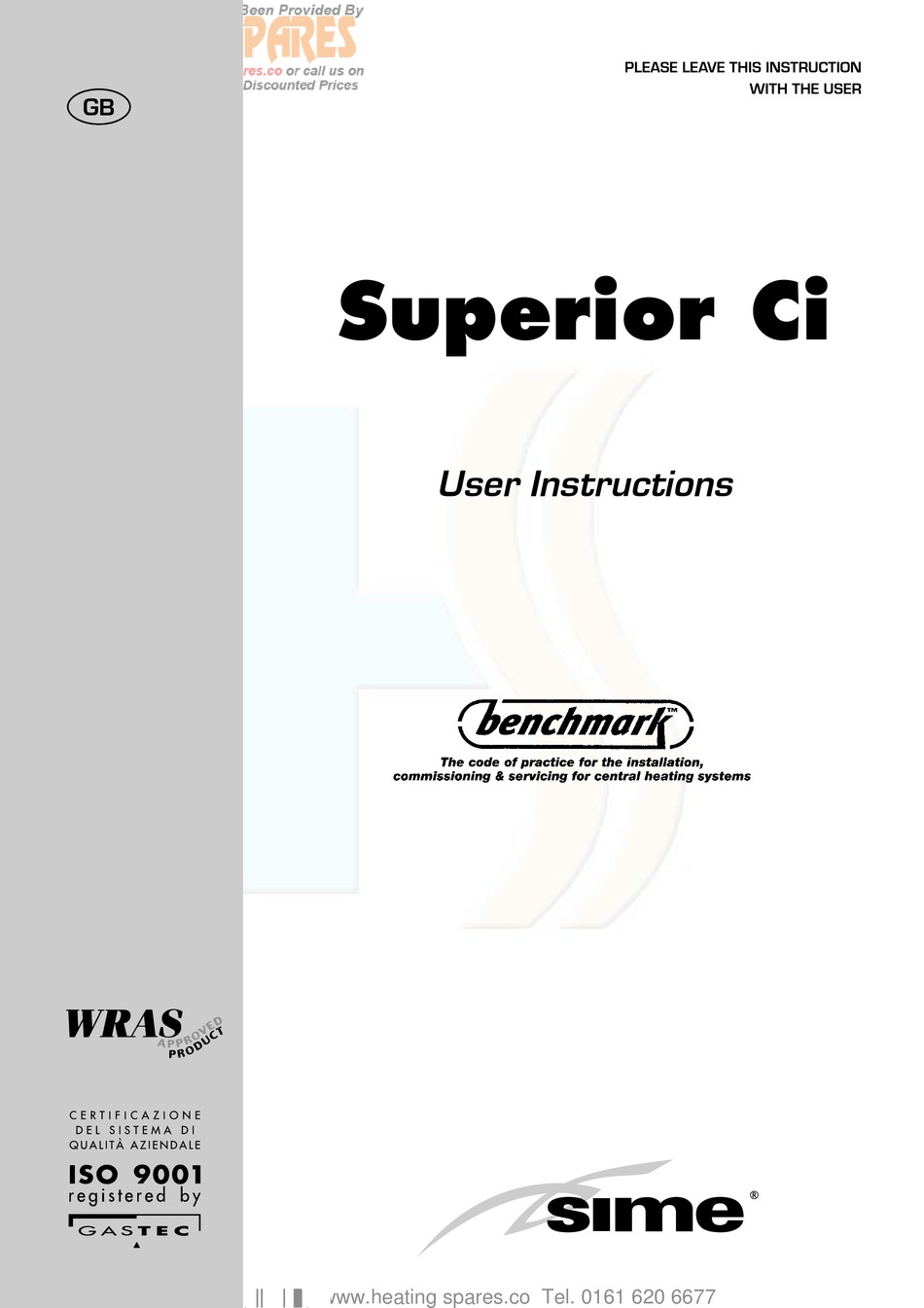 SIME SUPERIOR CI USER INSTRUCTION Pdf Download | ManualsLib