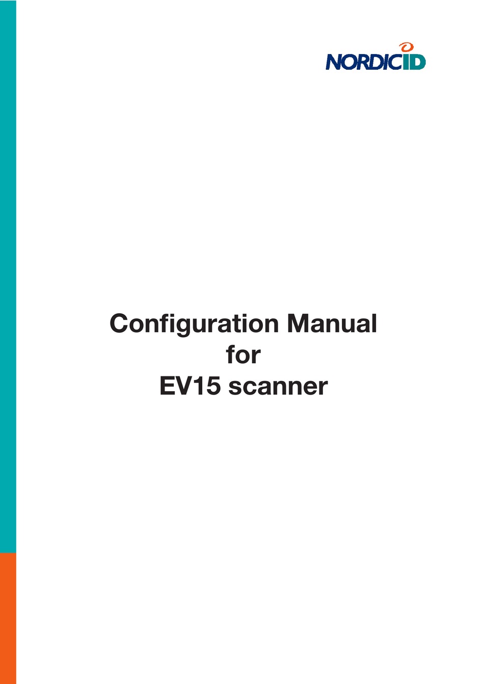 NORDIC ID EV15 CONFIGURATION MANUAL Pdf Download | ManualsLib