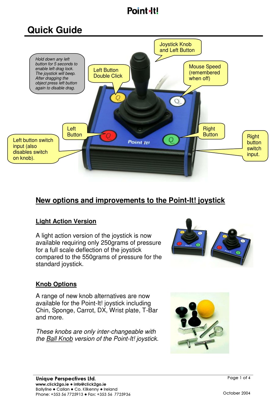 UNIQUE PERSPECTIVES POINT-IT! QUICK MANUAL Pdf Download | ManualsLib