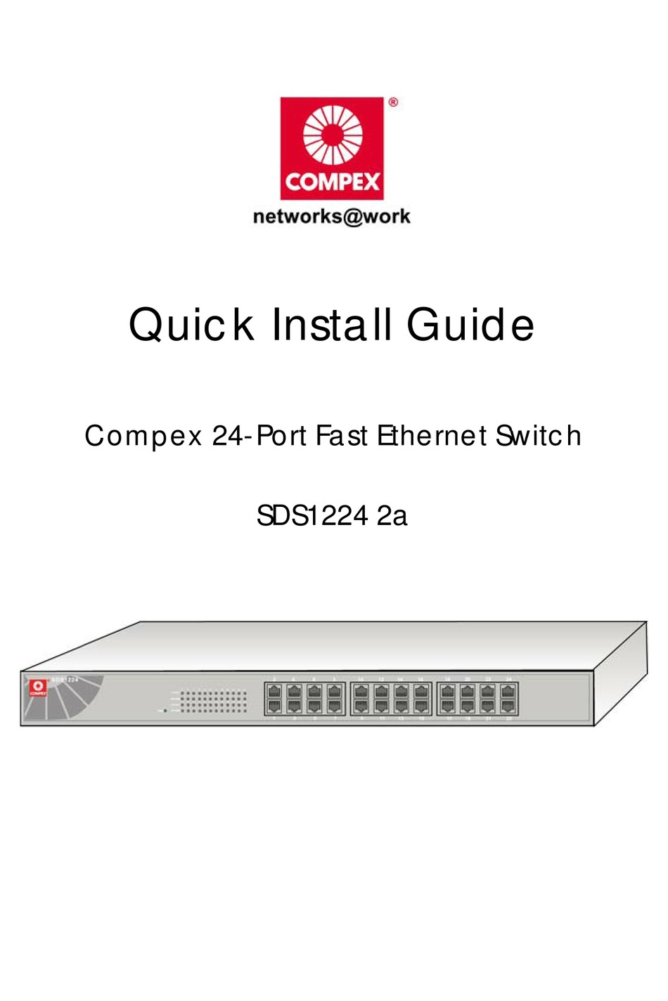 COMPEX SDS1224 2A QUICK INSTALL MANUAL Pdf Download ManualsLib
