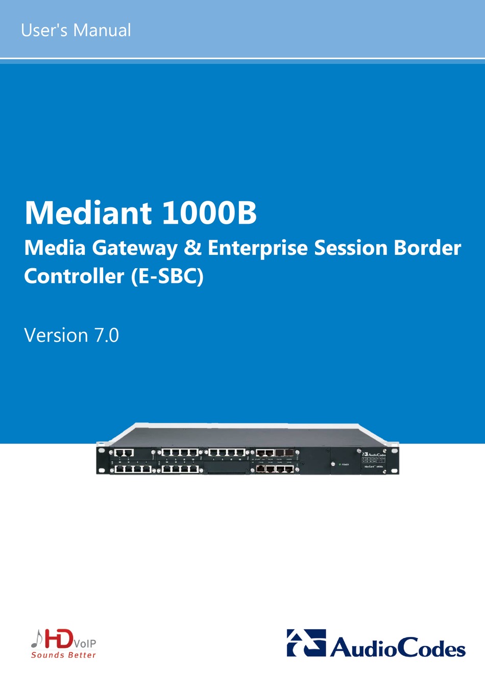 AUDIOCODES MEDIANT 1000B USER MANUAL Pdf Download ManualsLib AUDIOCODES MEDIANT 1000B USER MANUAL Pdf Download ManualsLib