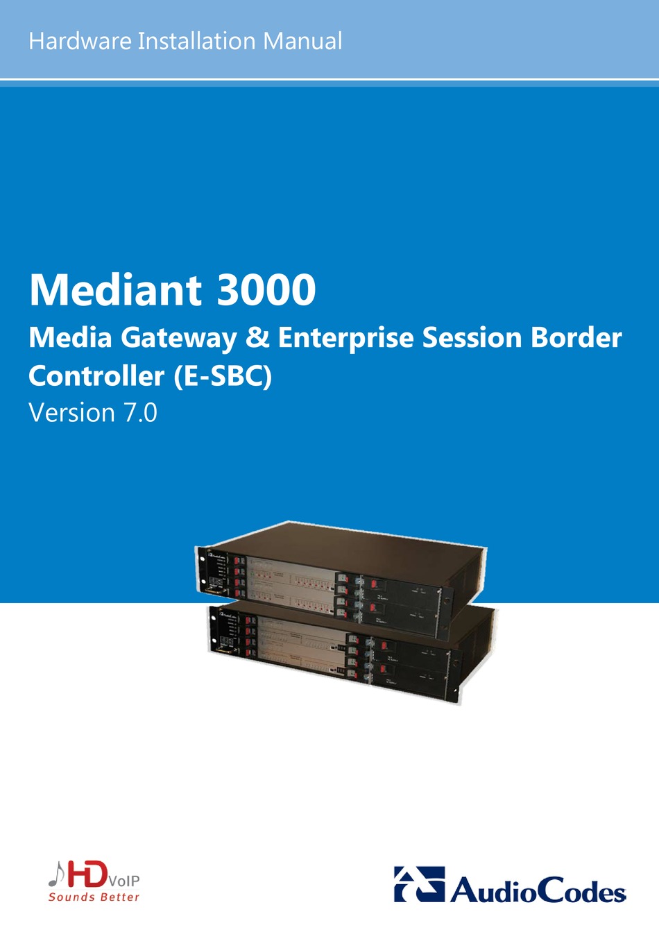 AUDIOCODES MEDIANT 3000 HARDWARE INSTALLATION MANUAL Pdf Download audiocodes-mediant-3000-hardware-installation-manual-pdf-download
